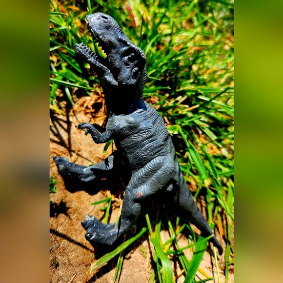 Source Unknown | Toys | Tyrannosaurus Rex Trex Gray Plastic 25in X 7 In ...